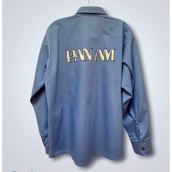 Pan Am | Shirts | Vintage Pan Am Workwear Shirt Crew Chief 98s Heat ...
